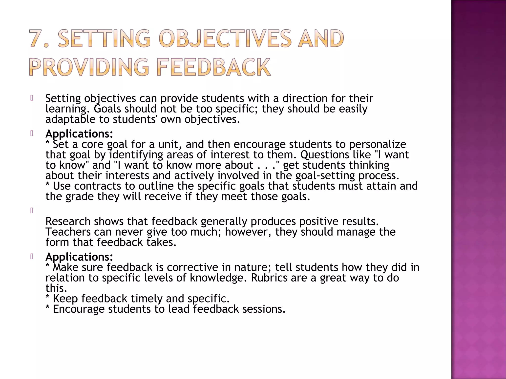 Marzano’s 9 instructional strategies | PPT