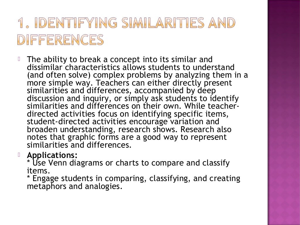 Marzanos 9 Instructional Strategies