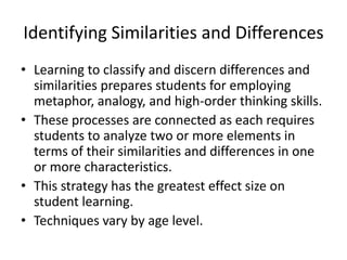 Marzano’S Best Practices And Instructional Strategies | PPTX