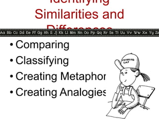 Marzano Identifying Similarities and Differences | PPTX