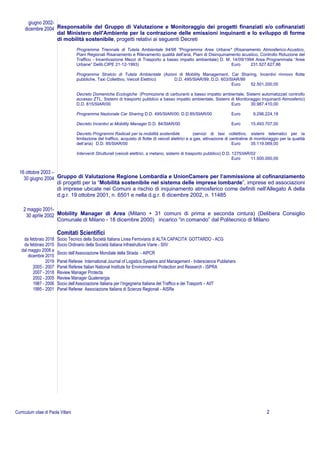 Paola Villani Curriculum Vitae | PDF