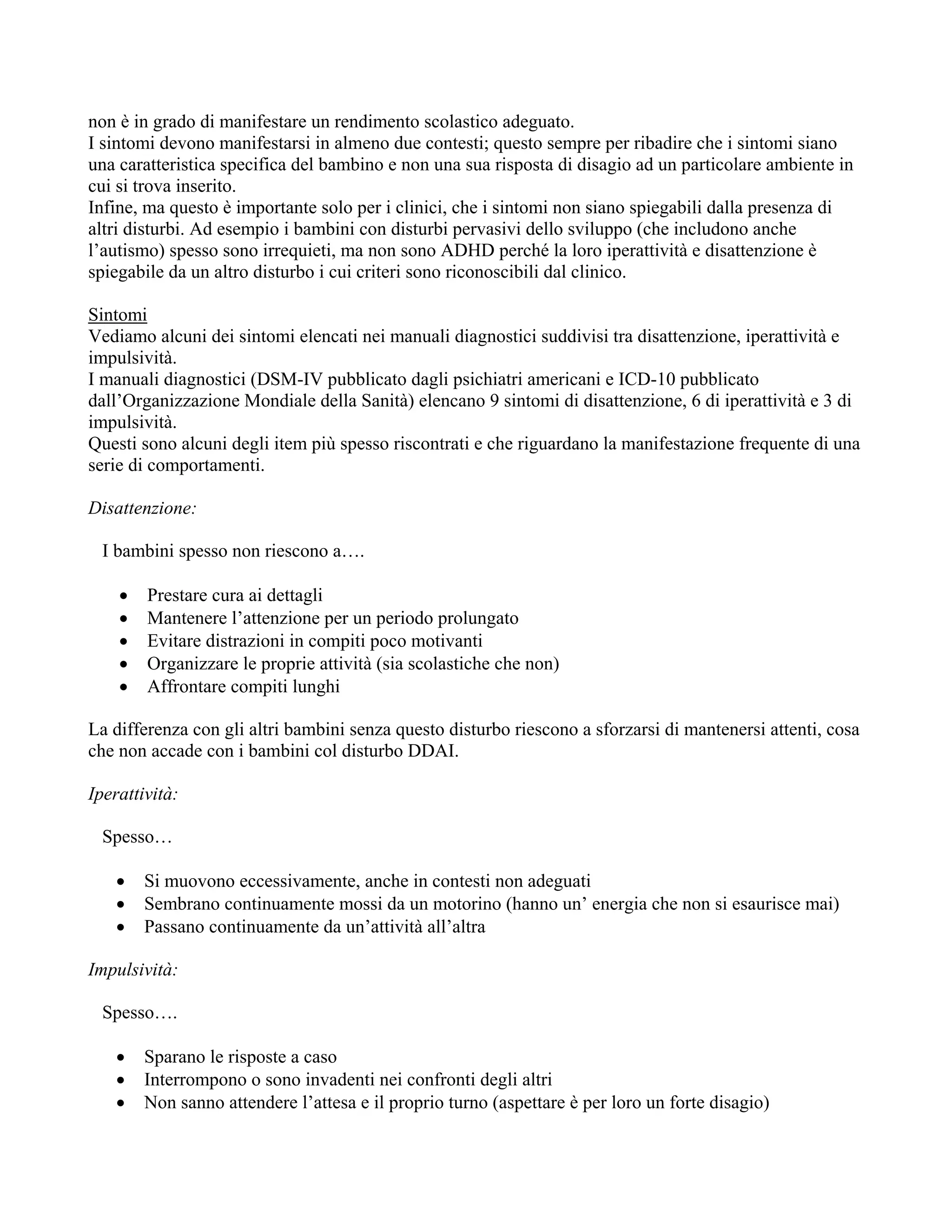 Marzocchi le caratteristiche-principali_del_bambino_disat | PDF