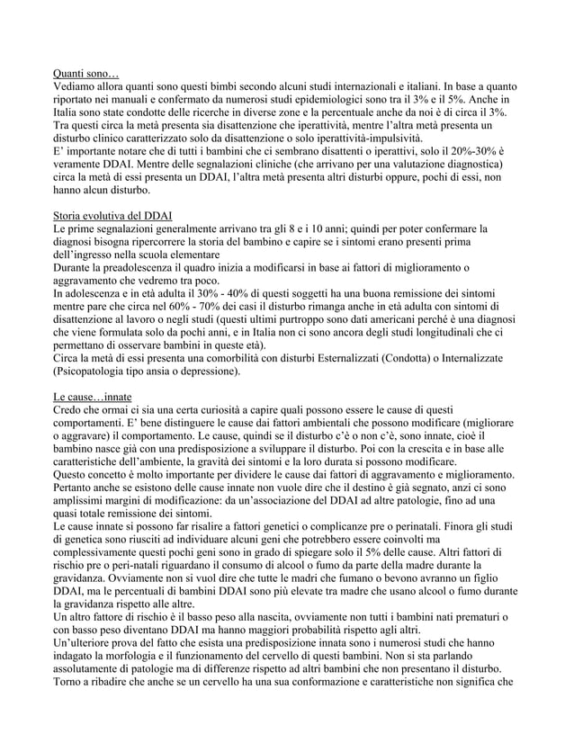 Marzocchi le caratteristiche-principali_del_bambino_disat | PDF