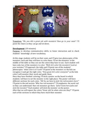 Lesson plan class 2 - Kinder | PDF