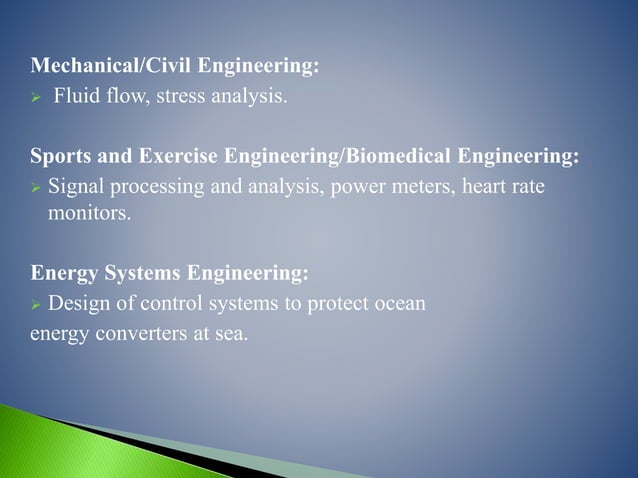 APPLICATION OF MATHEMATICS IN ENGINEERING FIELDS | PPTX