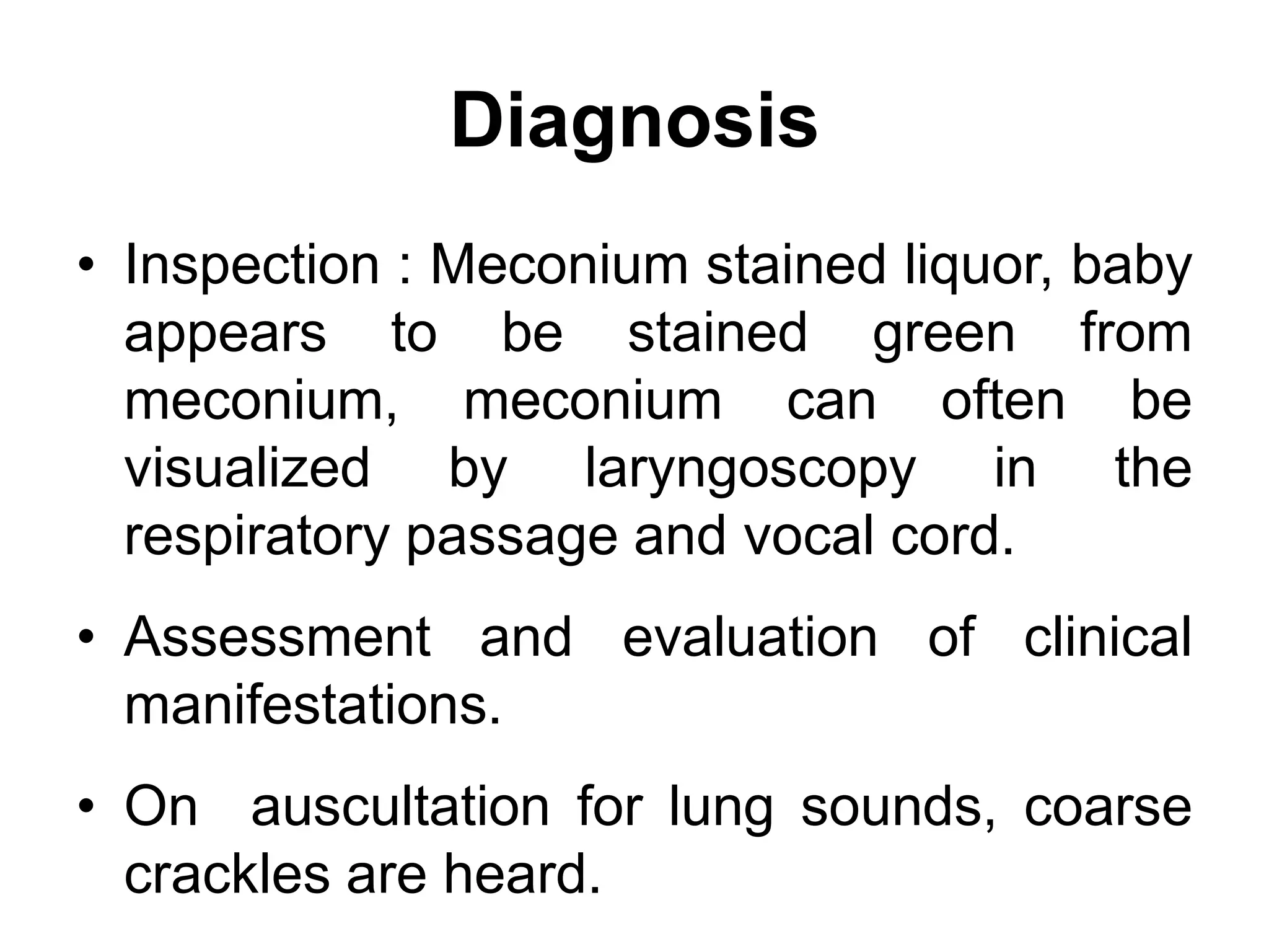 Meconium Aspiration Syndrome | PPTX
