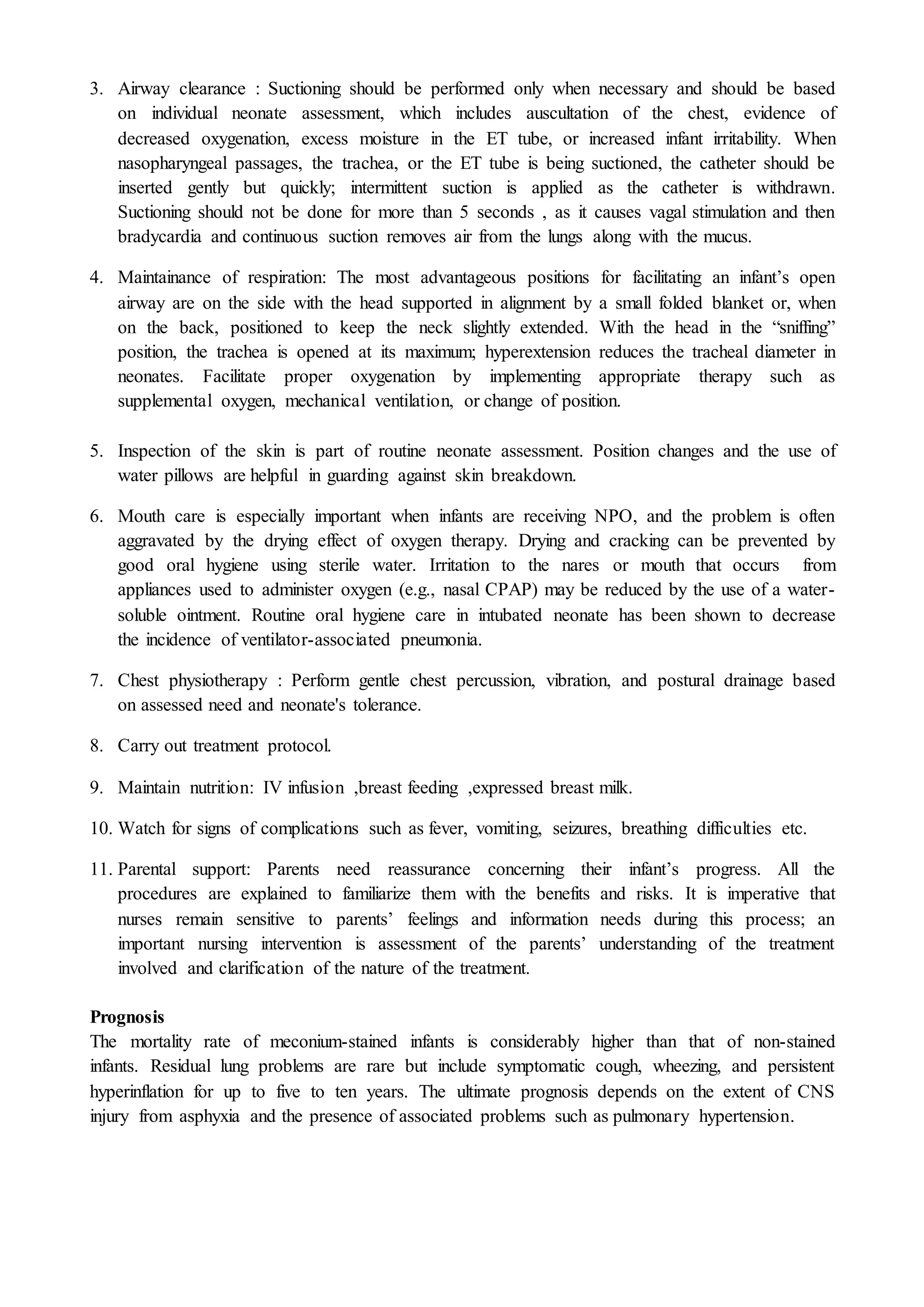Meconium Aspiration Syndrome | DOCX