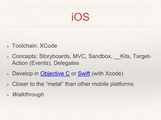 [Mas 500] Mobile Basics | PPTX | Operating Systems | Computer Software and Applications