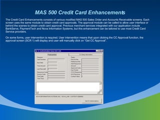 Mas 500 Enhancement Digest | PPT