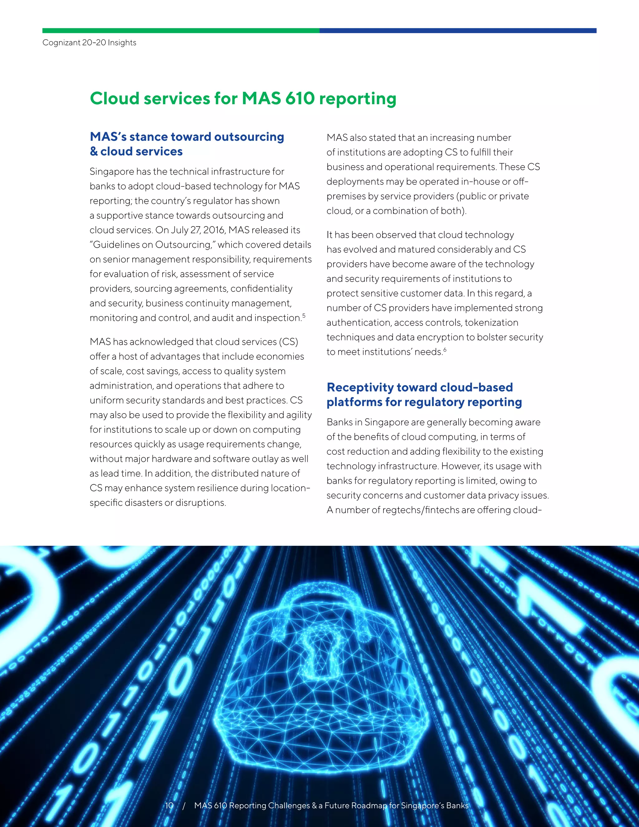 MAS 610 Reporting Challenges & a Future Roadmap for Singapore’s Banks | PDF
