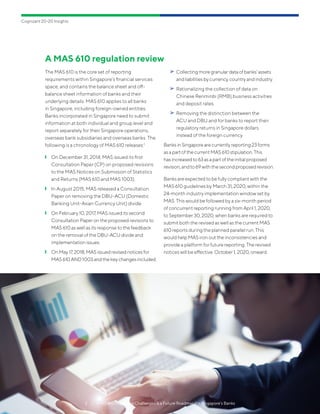 MAS 610 Reporting Challenges & a Future Roadmap for Singapore’s Banks | PDF