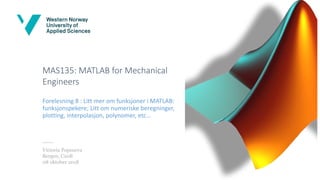Mas135 forelesning8 | PPT
