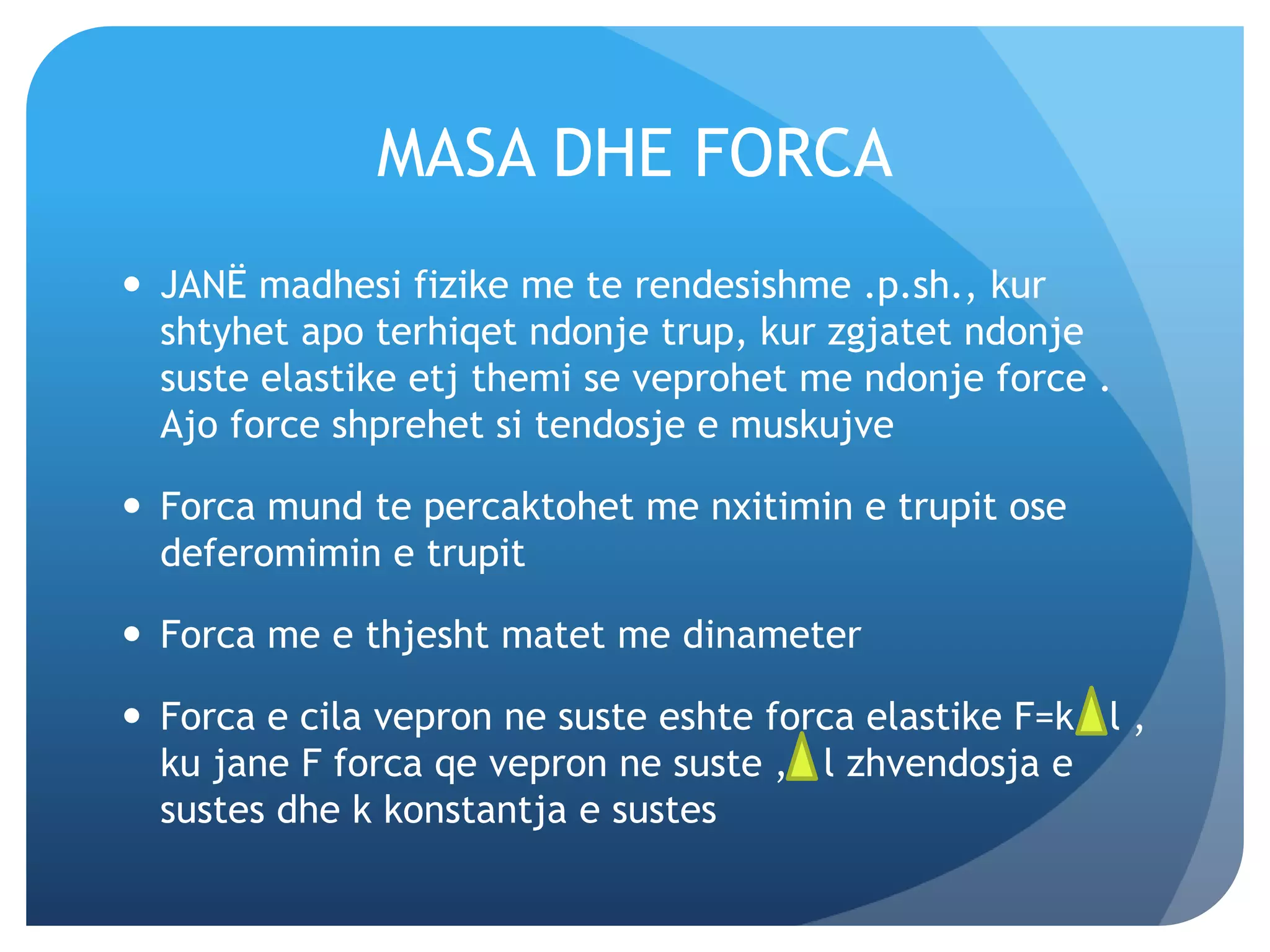 Masa forca-inercia-Albin Berisha | PPTX