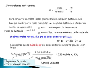 Masa atomica y molecular quimica | PPT