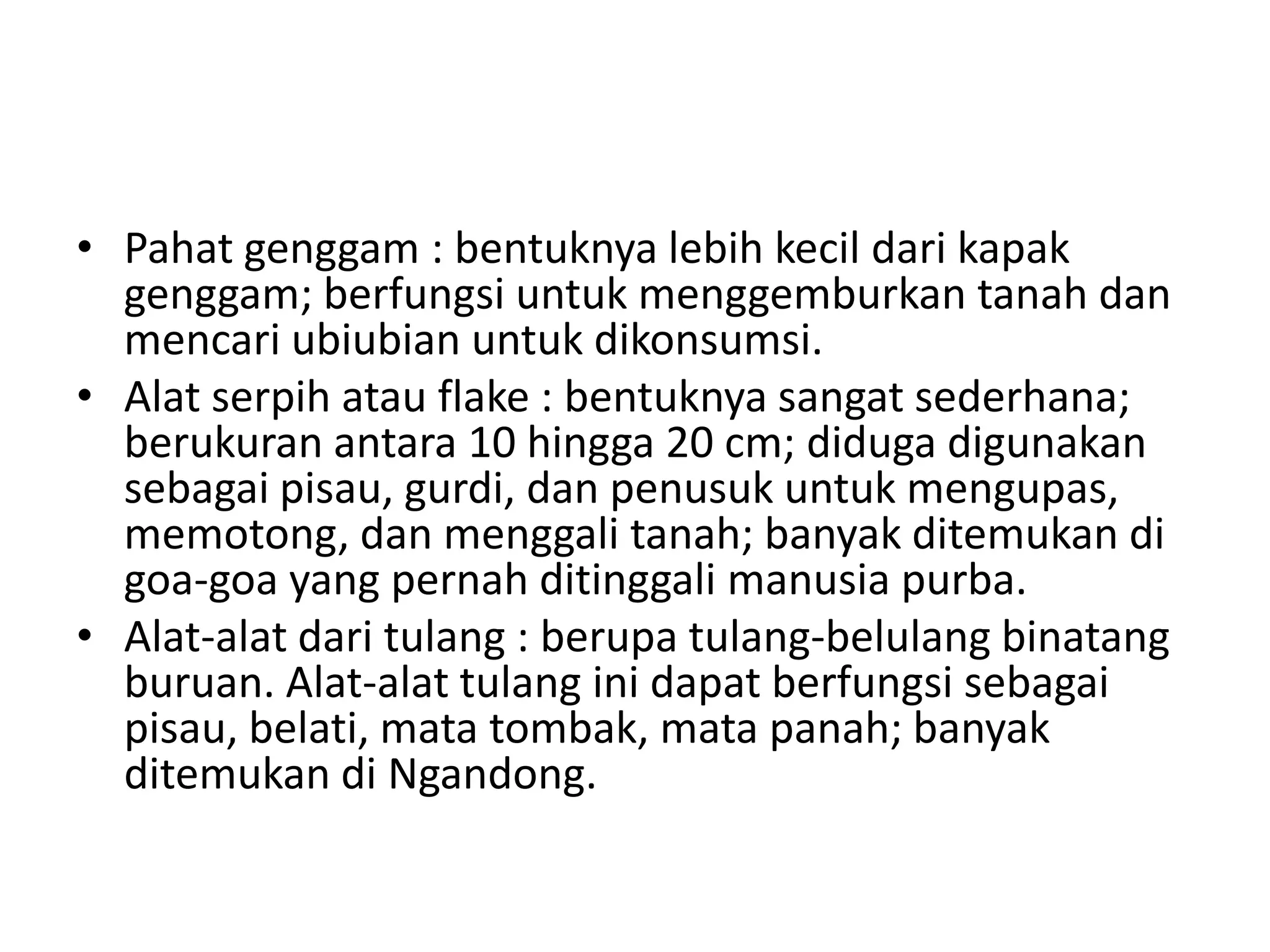 Masa berburu dan mengumpulkan makanan | PPTX
