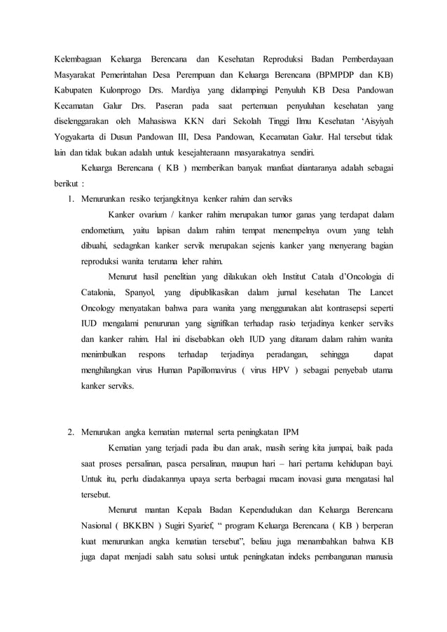 Masa depan generasi muda dengan kb | PDF Masa depan generasi muda dengan kb | PDF