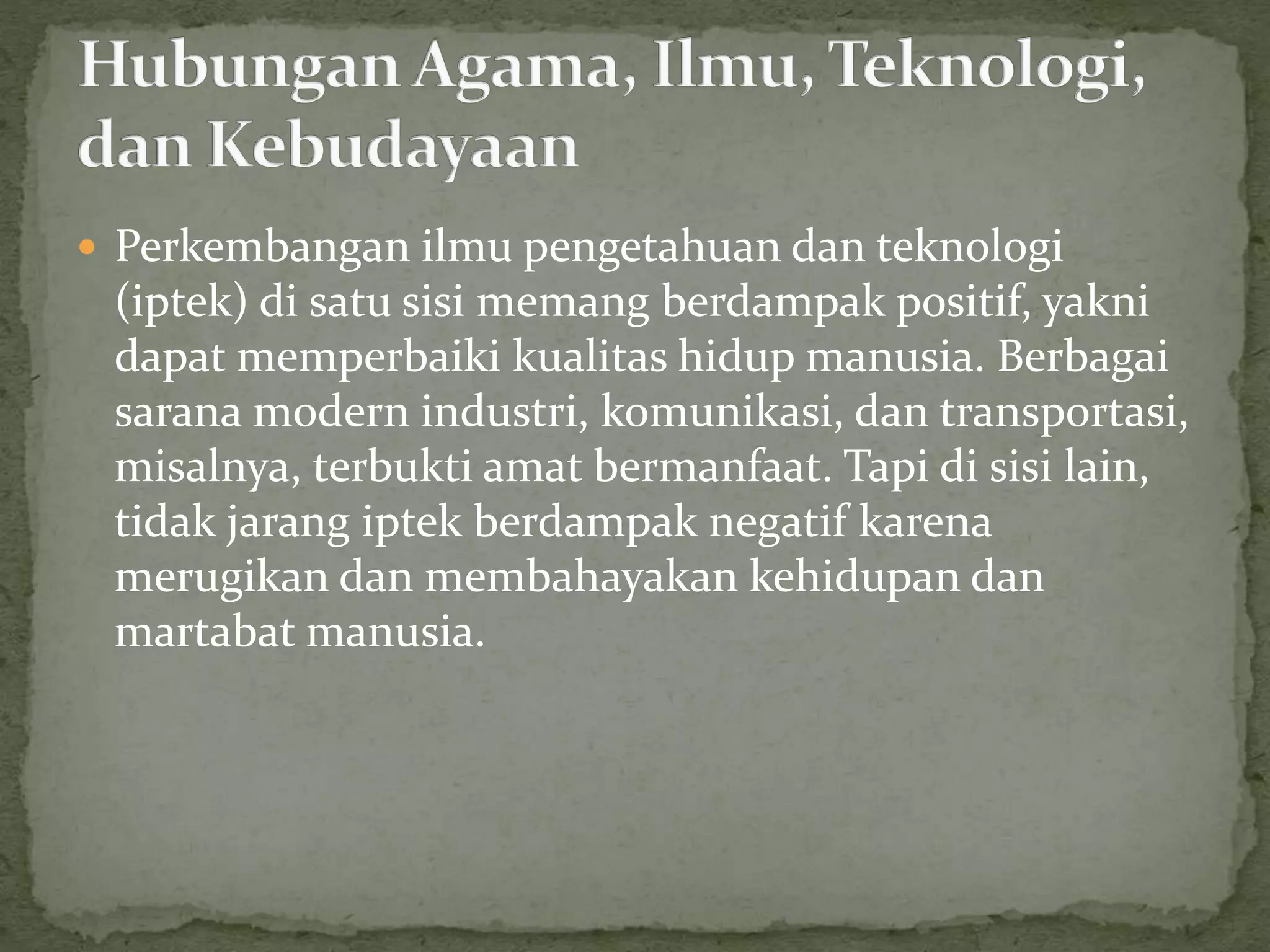 Masa depan ilmu ppt | PPT