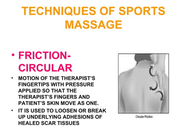 MASSAGE AND ITS TYPES | PPT | First Aid | Injuries