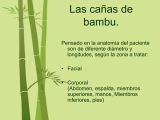 Masaje relajante con bambu | PPTX