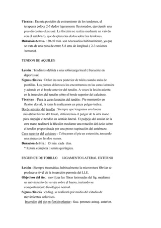 Masaje transverso profundo o cyriax | PDF