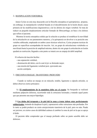 Masaje transverso profundo o cyriax | PDF