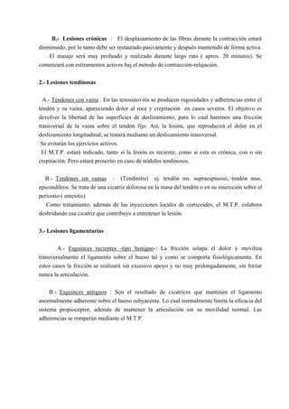 Masaje transverso profundo o cyriax | PDF