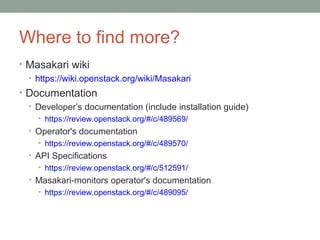 Masakari project onboarding | PPT