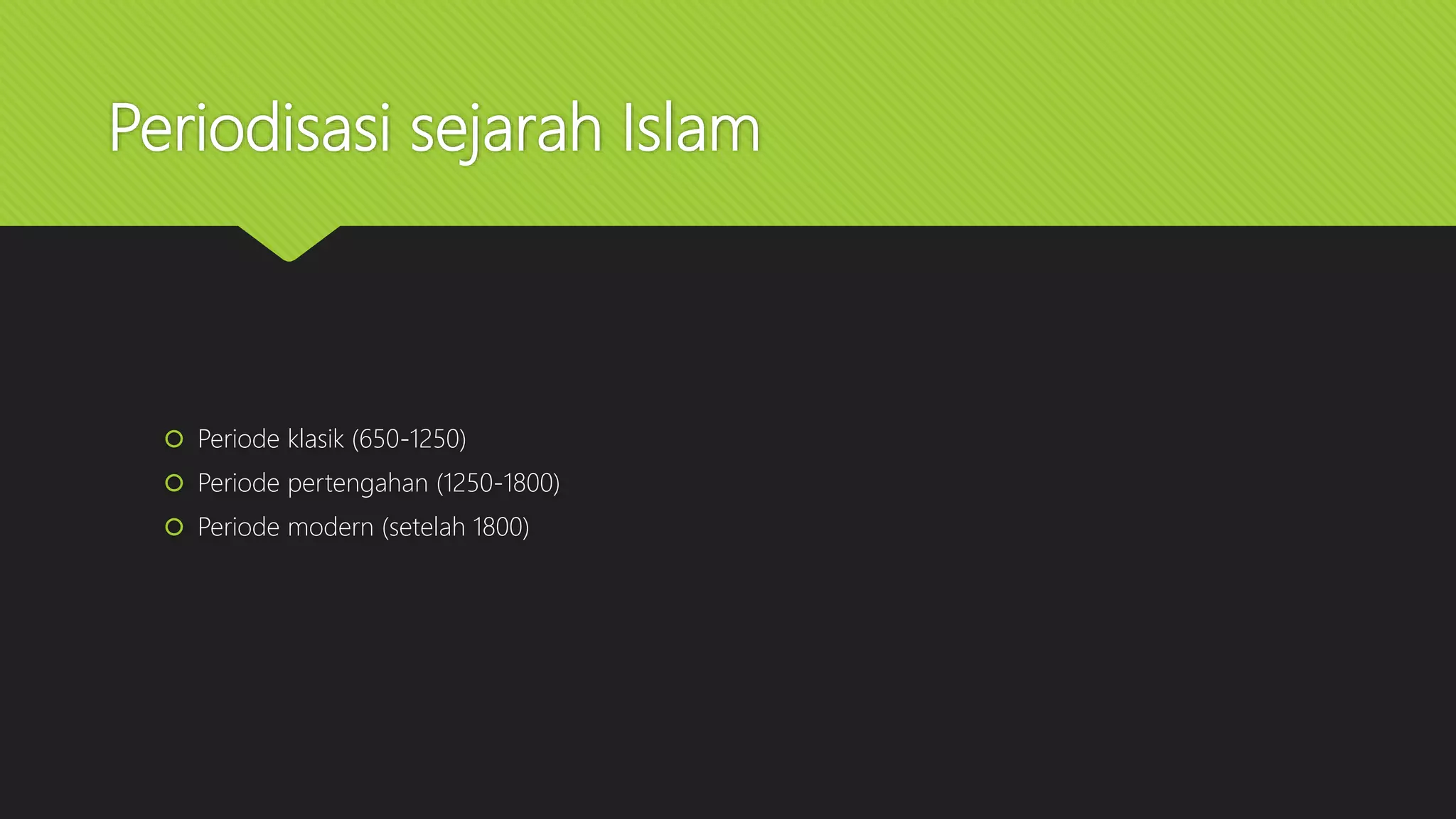 Masa kejayaan islam yang dinantikan kembali | PPTX