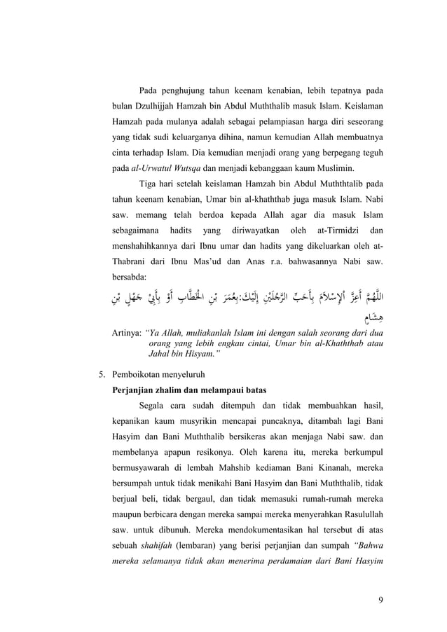 Sirah Nabawiyah: Masa kenabian dan kerasulan sampai hijrah | PDF