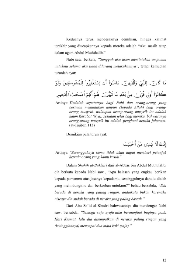 Sirah Nabawiyah: Masa kenabian dan kerasulan sampai hijrah | PDF