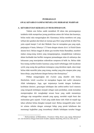 Sirah Nabawiyah: Masa kenabian dan kerasulan sampai hijrah | PDF