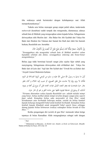 Sirah Nabawiyah: Masa kenabian dan kerasulan sampai hijrah | PDF