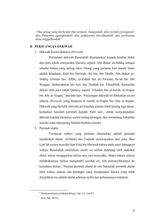 Sirah Nabawiyah: Masa kenabian dan kerasulan sampai hijrah | PDF
