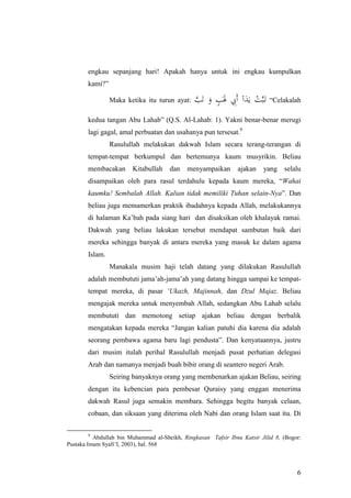 Sirah Nabawiyah: Masa kenabian dan kerasulan sampai hijrah | PDF