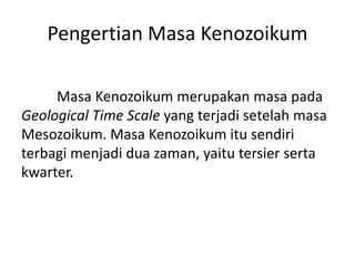 Masa Kenozoikum (SMA) | PPTX