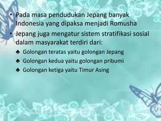 Masa Kependudukan Jepang di Indonesia | PPTX