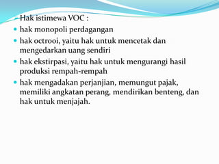 Masa kolonial di indonesia | PPTX