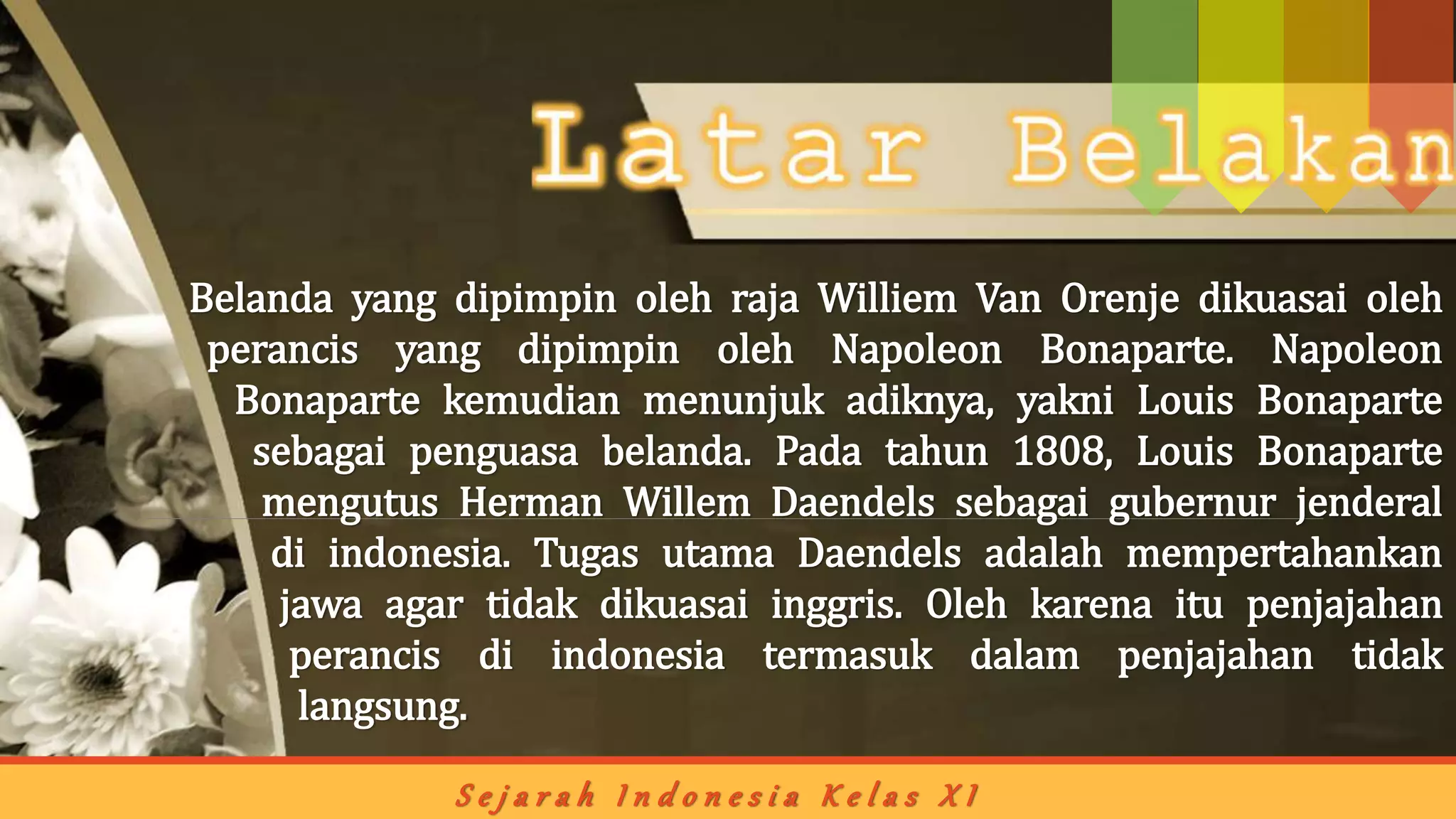 Masa Kolonial Perancis di Indonesia | PPTX