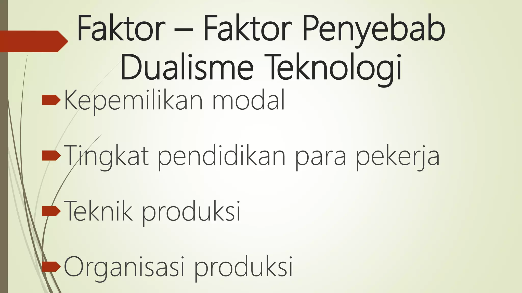 Masalah Dualisme Pembangunan | PPTX