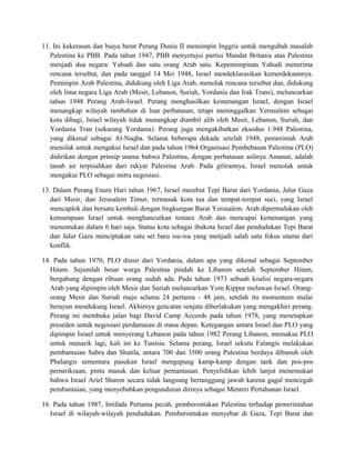 PERMASALAHAN ISRAEL-PALESTINA | DOC
