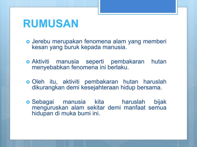 Masalah jerebu | PPT