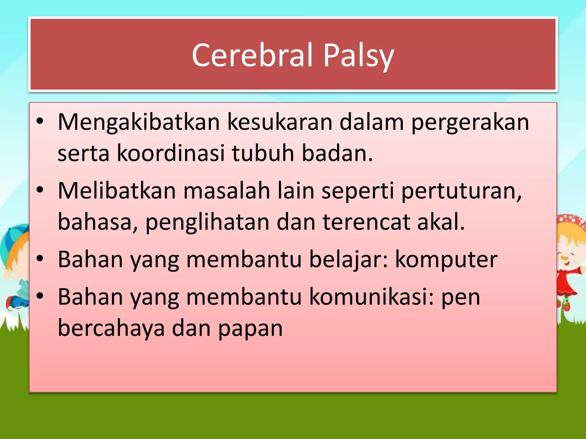 Masalah kecacatan fizikal - EDUP3043 Pengurusan Bilik Darjah dan ...