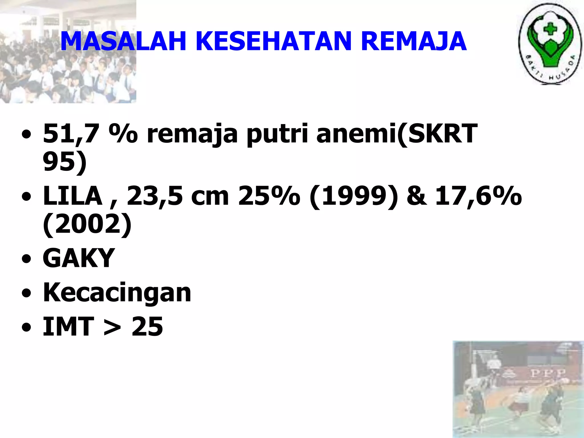 Masalah kesehatan remaja | PPT
