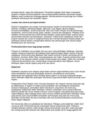 Masalah perpaduan di malaysia | DOCX