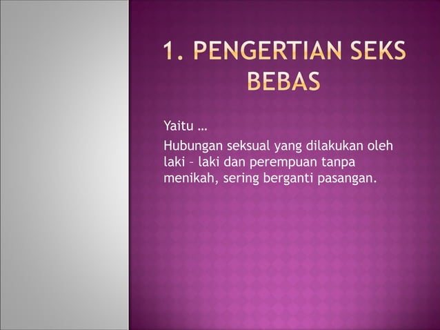 Masalah seks bebas | PPT