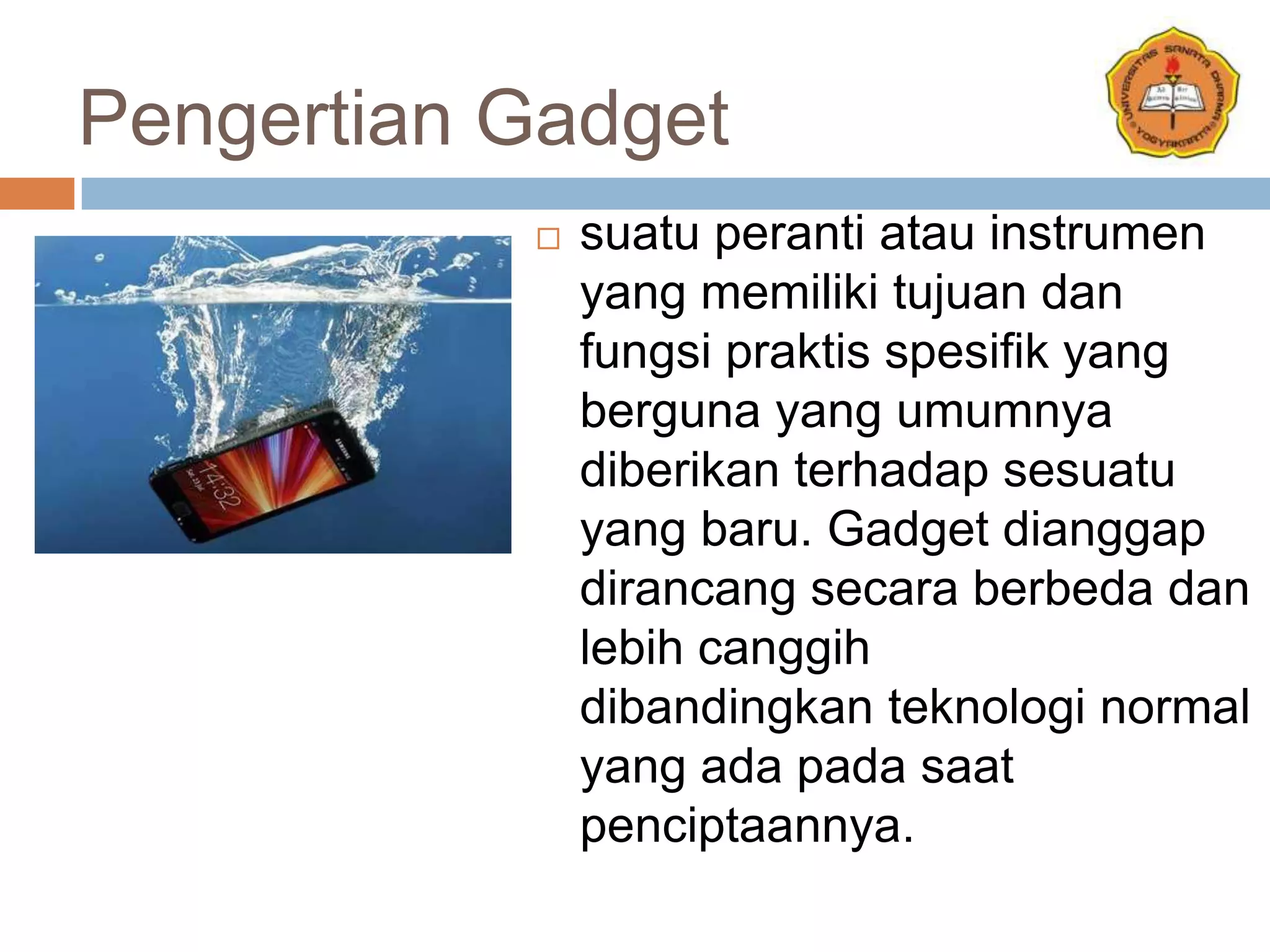 Masalah Sosial - perkembangan gadget | PPT