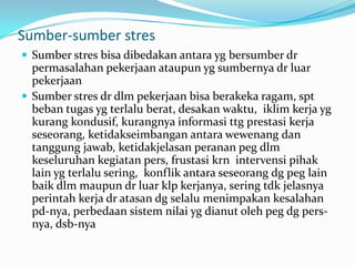 Masalah stres, konseling dan disiplin pegawai | PPTX