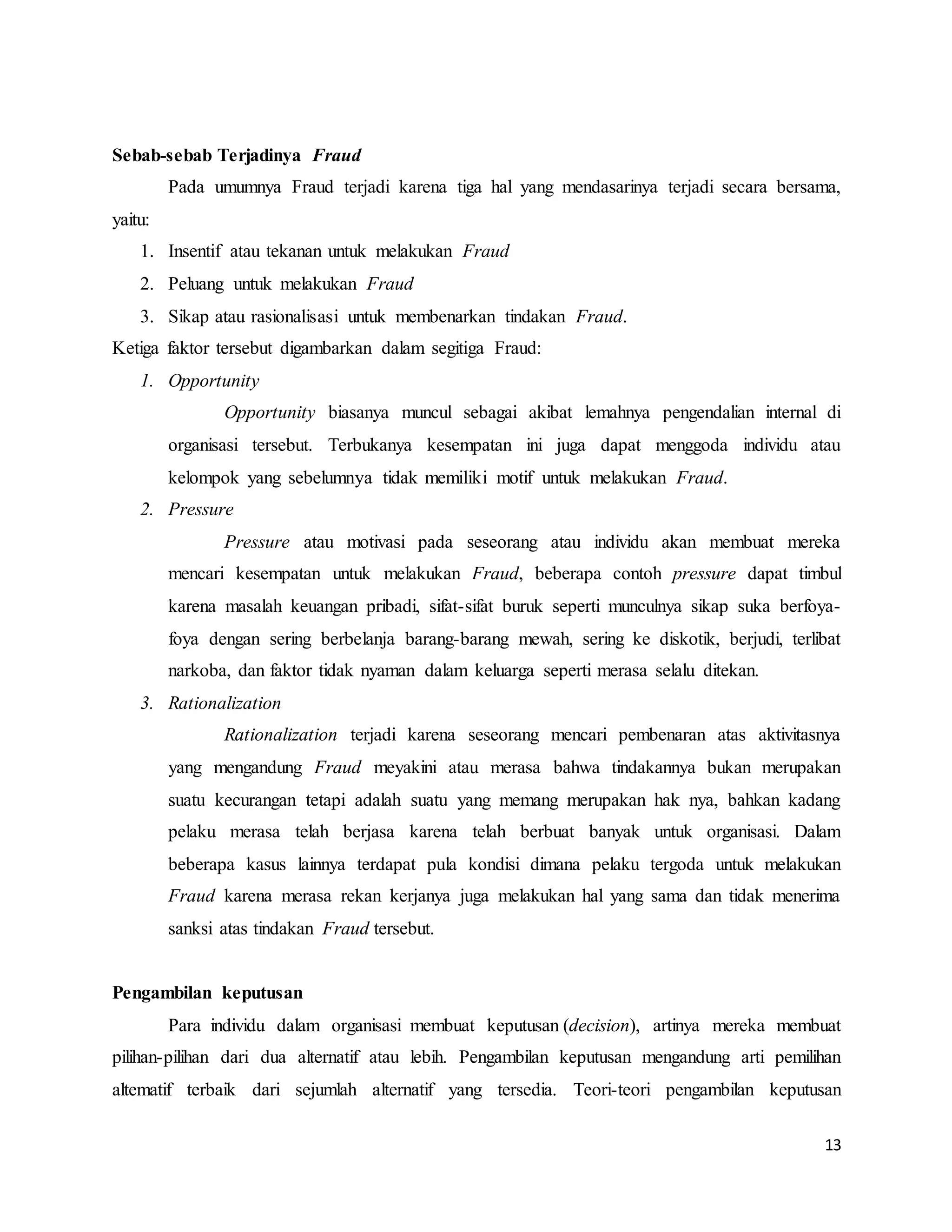 Masalah teori etika dan hubungannya dengan pengambilan keputusan | DOCX