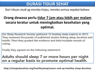 Masalah Tidur & Solusinya | PPTX