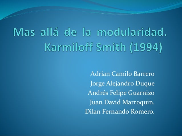 Piaget Y Karmiloff
